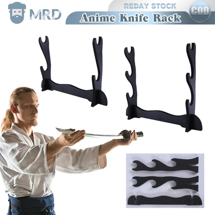 3 Tier Anime Knife Rack DIY Katana Stand Game Weapon Display Rack ...