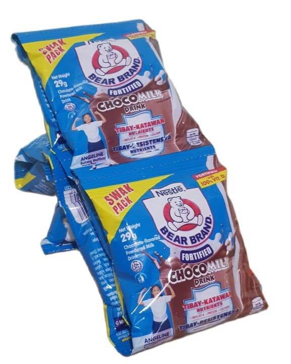 Nestle BEAR BRAND Fortified Choco Powdered Milk Drink - SWAK (pack of ...