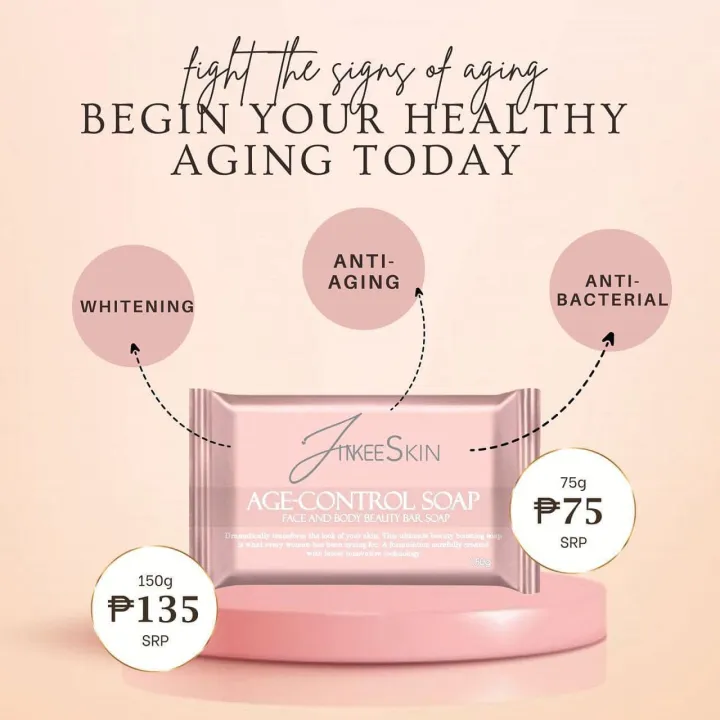 JINKEE SKIN AGE-CONTROL SOAP FACE AND BODY BEAUTY BAR | Lazada PH