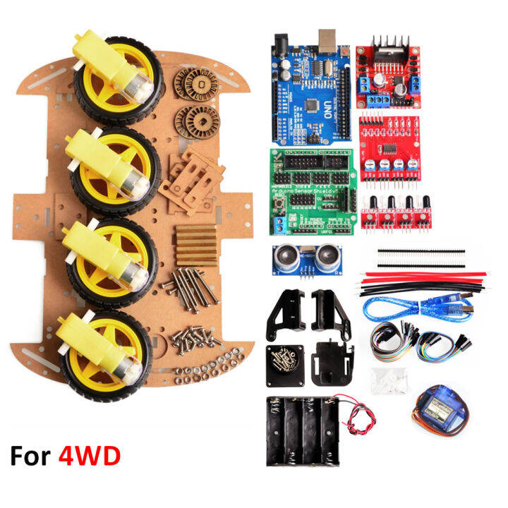 Avoidance Tracking Motor Smart Robot Car Chassis Kit Speed Encoder ...