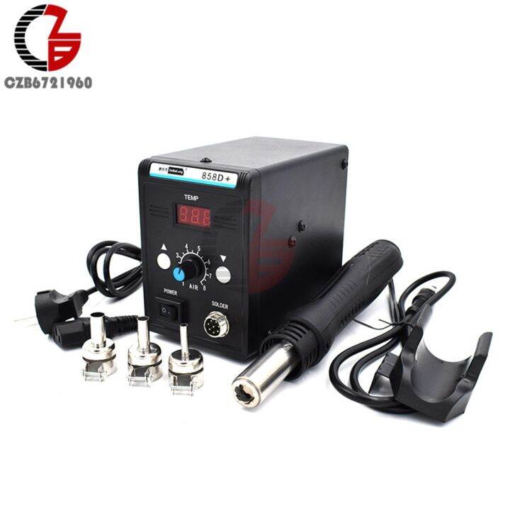 Rework บัดกรีสถานี858D 110V 220V 760W ชุดปืนเป่าลมร้อนลมร้อนเครื่อง ...