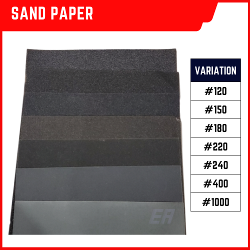 2pcs SAND PAPER (#120, #150, #180, #220, #240, #400, #1000) | Lazada PH