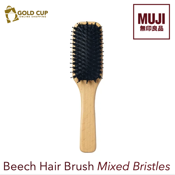 MUJI Beech Hair Brush - Mixed Bristles | Lazada PH