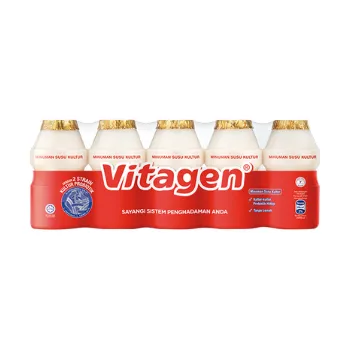 Vitagen Regular – LB (Lactobacillus) ( 1 row x 5 bottles x 125ml ) | Lazada