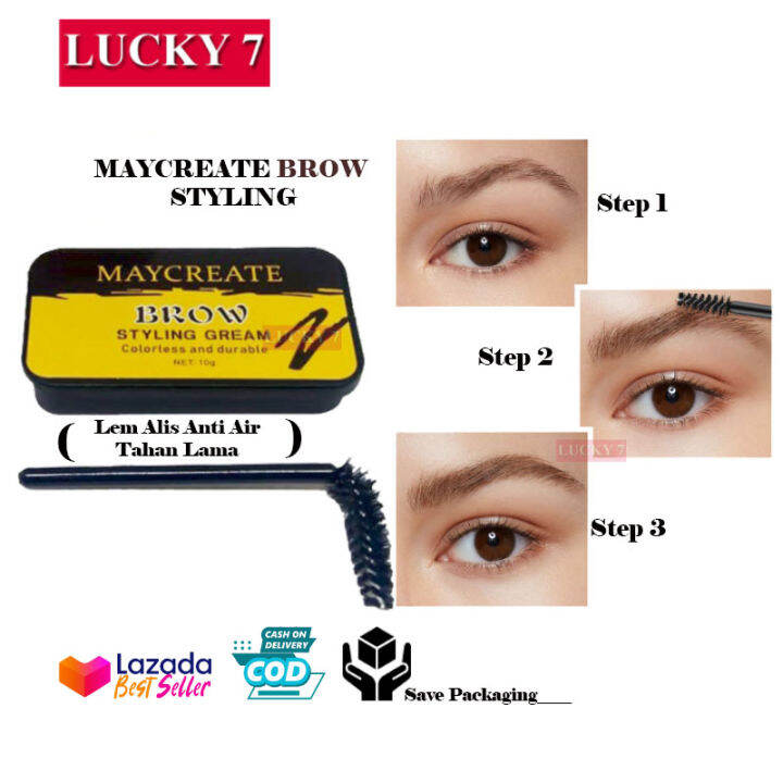Eyebrow Maycreate Brow Styling Cream Perapih Alis / Lem Alis Waterproof ...