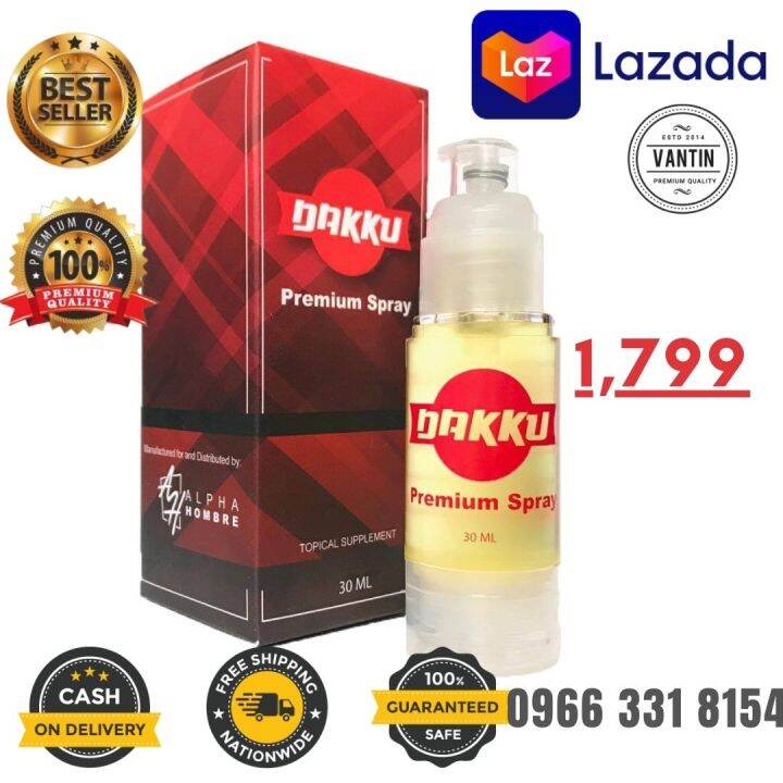 DAKKU Premium Spray with EXCITING FREEBIES. pampahaba at pampalaki kay junjun. | Lazada PH