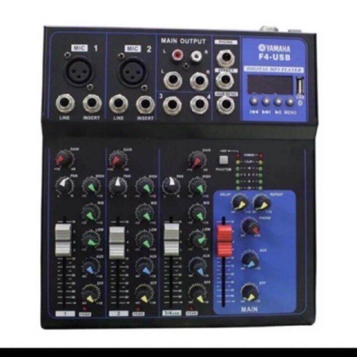 ☛Yamaha F4-USB 4 channel mixer with Bluetooth | Lazada PH