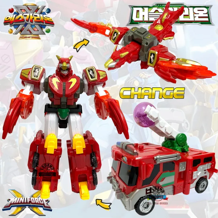 Miniforce Agent X-Garion Muscle Garion Power Rangers Korea Phoenix ...