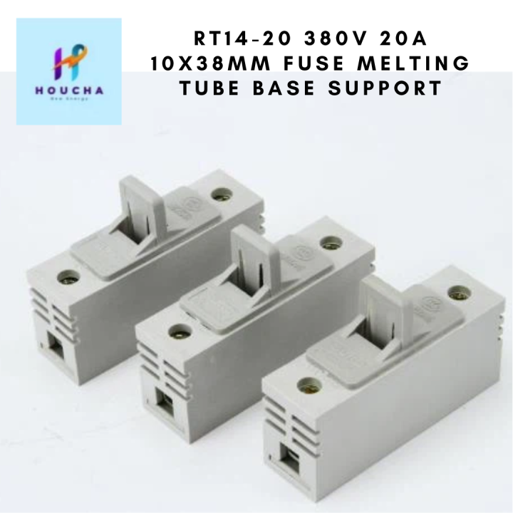 RT14-20 380V 20A 10X38mm fuse melting tube base support | Lazada PH