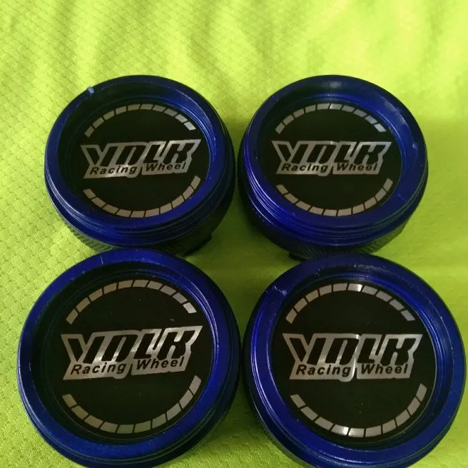Dop Center Velg Logo VOLK Racing.Variasi Selinder biru diameter 6 cm ...