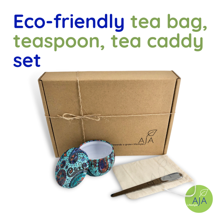 AJA Lifestyle Reusable Muslin Cotton Tea Bag Filter Pouch Unbleached ...