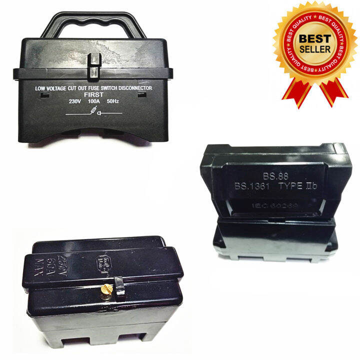 READY STOCK Cut Out Unit Complete Fuse 60A 100A Plk Low Voltage Neutral ...