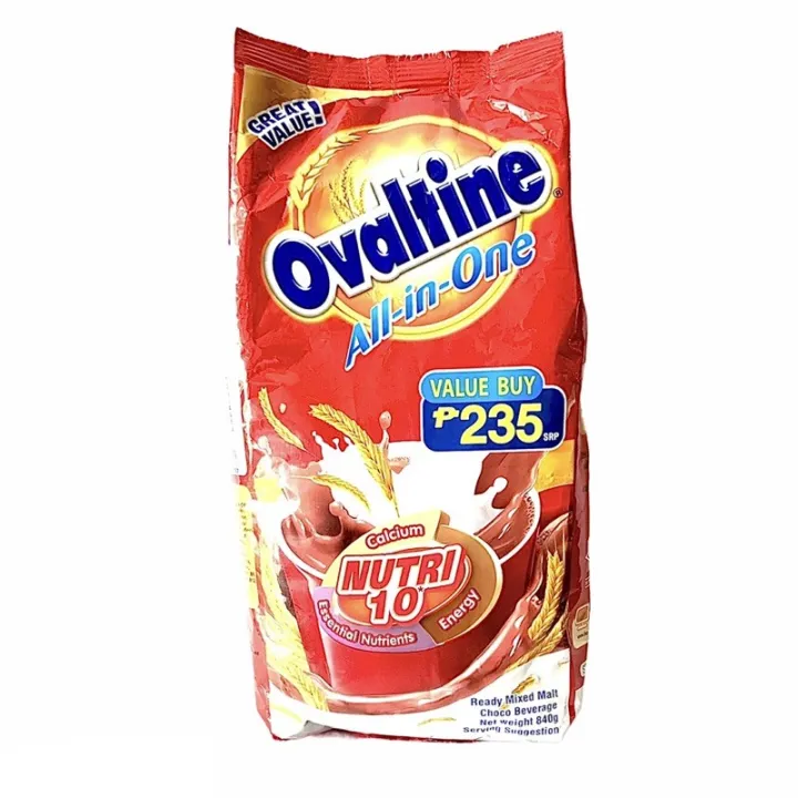 【SALES】 OVALTINE ALL IN ONE NUTRI 10 840g CHOCO BEVERAGE | Lazada PH