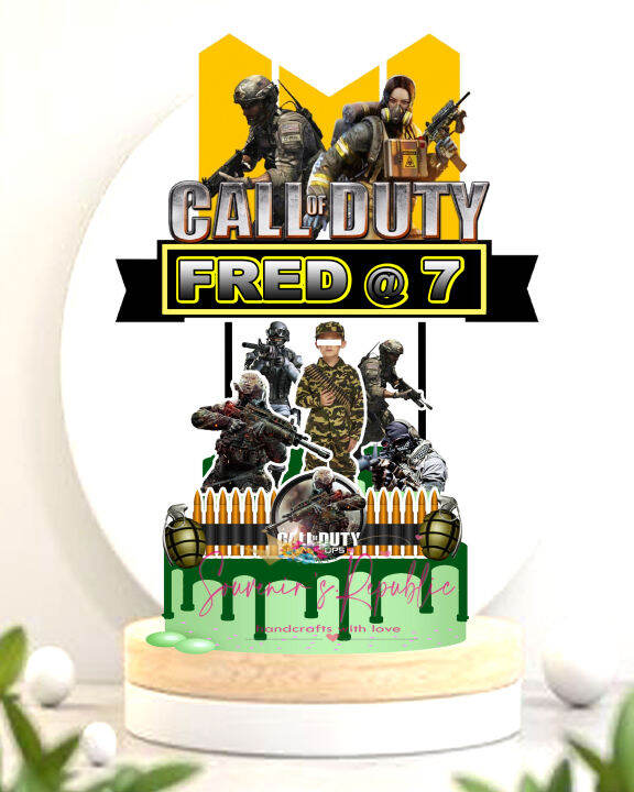 CALL OF DUTY Personalized Cake Topper Set | Lazada PH