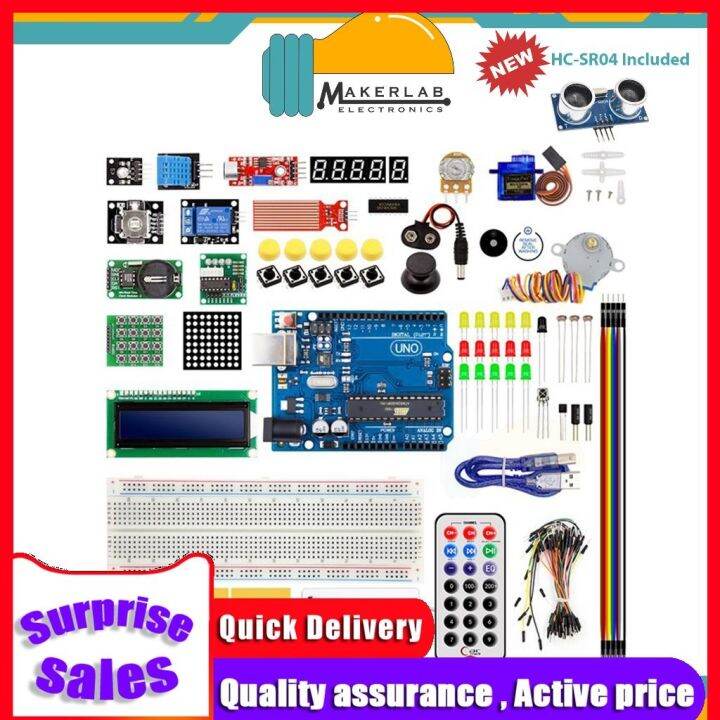 2023 2022 Advance Upgraded Starter Kit compatible with Arduino UNO R3 w/ PDF Manual Lessons DIP ...