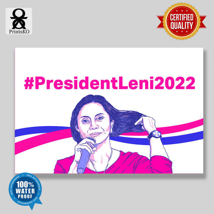 High Quality Tarpaulin / Tarp with Leni Robredo - #letlenilead Design ...