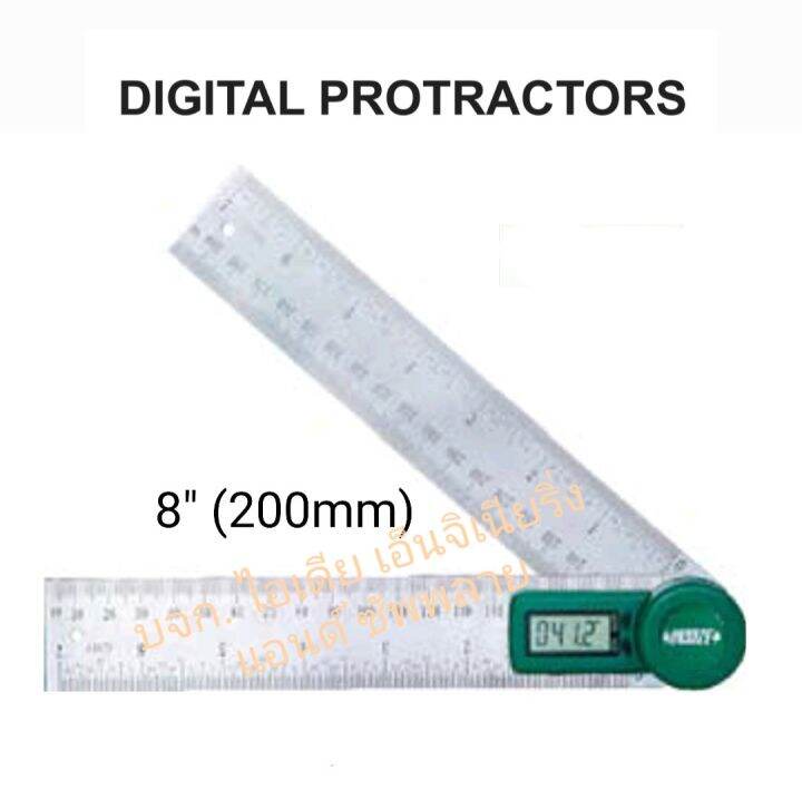 โปรแทรคเตอร์ ดิจิตอล 8" Digital Protractor 200mm INSIZE 2176-200 อิน ...