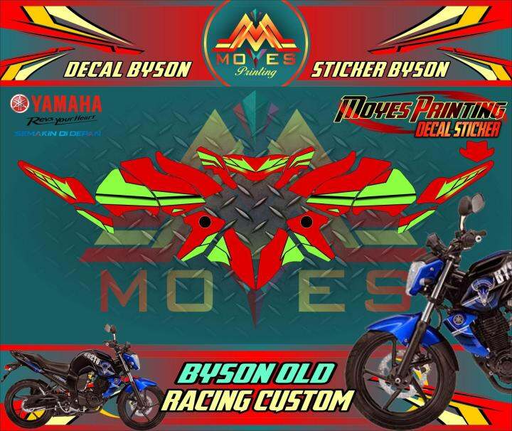 Decal Yamaha Byson Lama - Sticker Motor Byson Old Racing Custom ...
