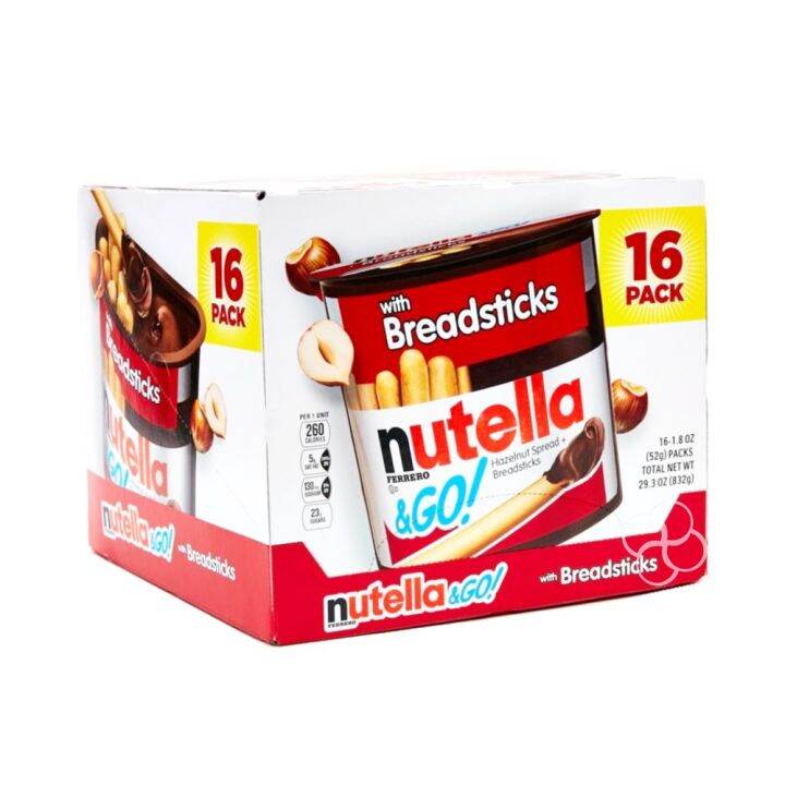 Nutella & Go Hazelnut Spread with Breadsticks 16 x 52g | Lazada PH