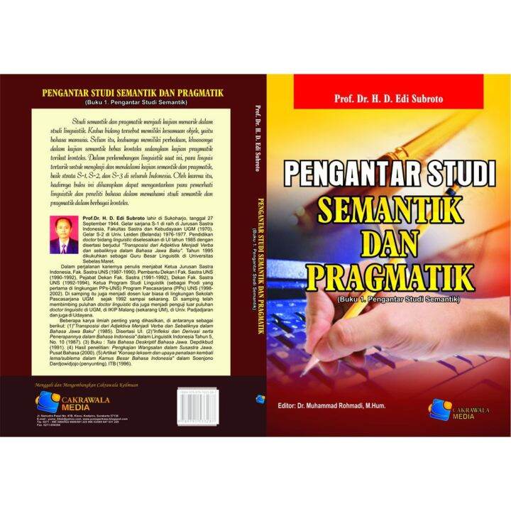 PENGANTAR STUDI SEMANTIK DAN PRAGMATIK Prof. Dr. H. D. Edi Subroto YUMA ...