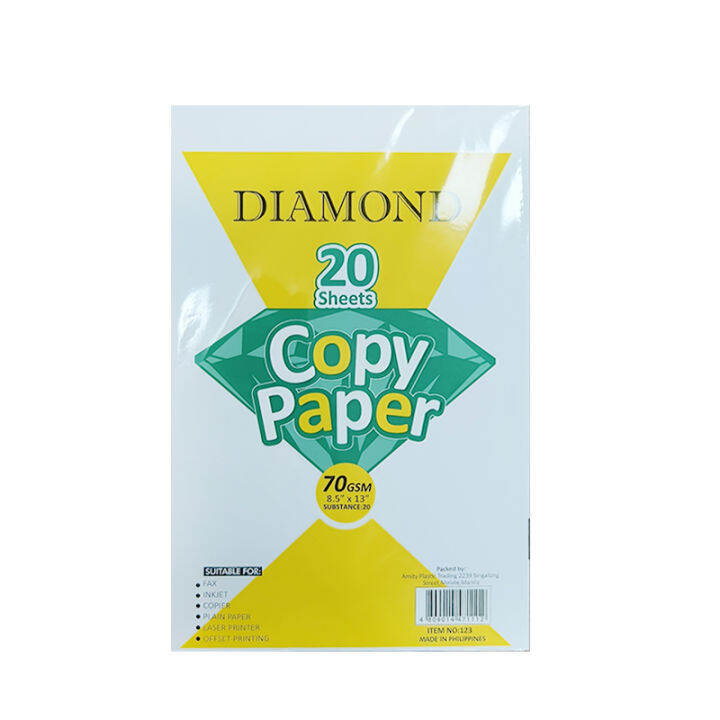 Diamond Copy paper 20/50sheets 70gsm | Lazada PH