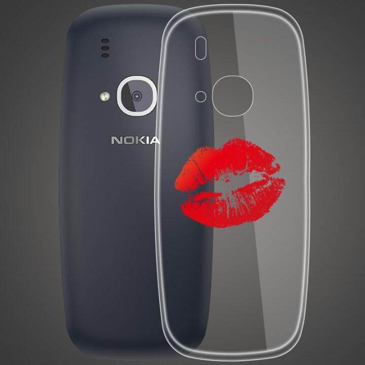 Nokia 3310 2017 Soft Casing Square Flat Style Silicone Case Full Camera