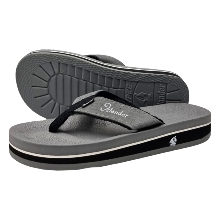 Islander 'Grey' Men's non-slip rubber soles 100% Authentic and Original ...