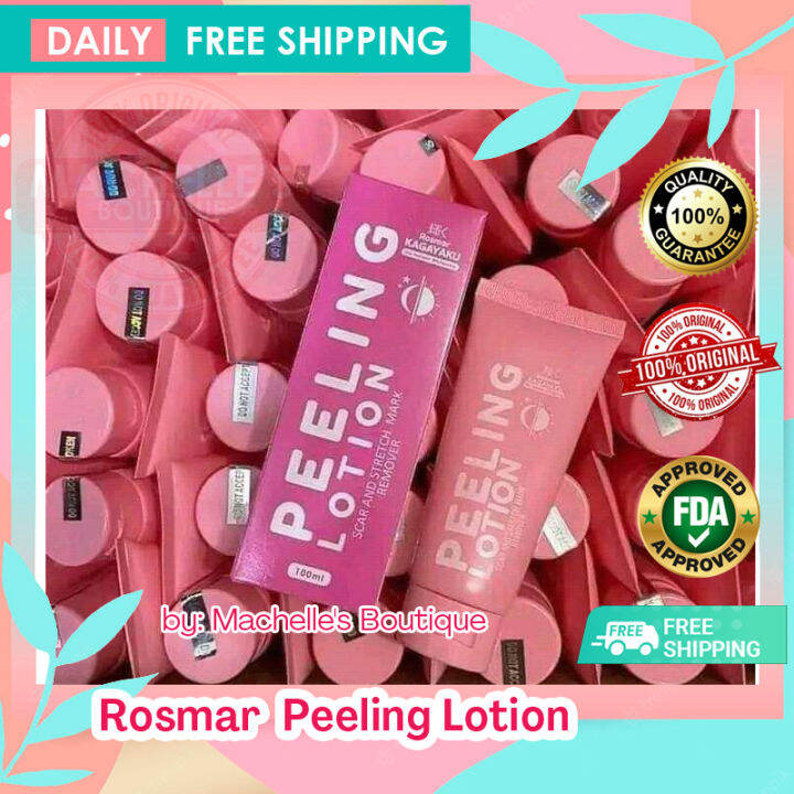 Authentic Rosmar Kagayaku Peeling Lotion 100 ml & Ice Slee ping Ma sk ...