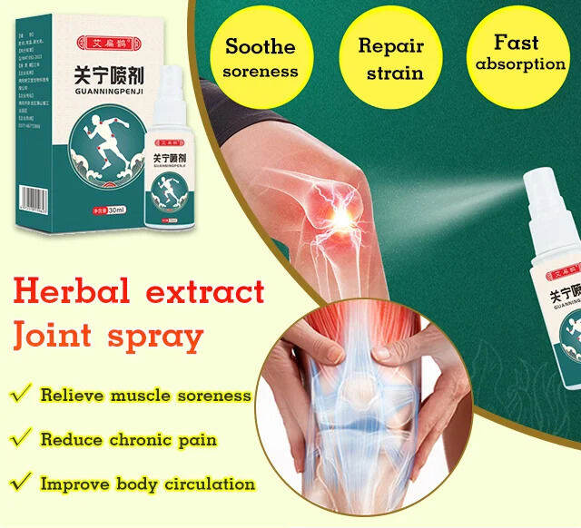 coolrich Herbal extract joint pain relief spray for cervical spine/knee ...