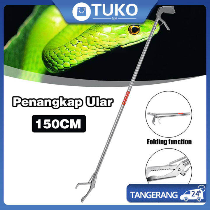 丨150CM丨Tongkat Penangkap Ular Bisa Di Lipat / Snake Tong / Penjapit ...