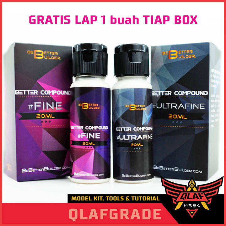 PAKET LIQUID POLISHER FINE dan ULTRAFINE better compound model kit ...