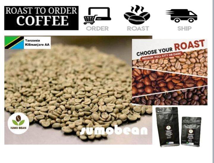 ROAST TO ORDER TANZANIA KILIMANJARO AA 100% FRESH ROAST ARABICA WHOLE BEAN COFFEE | Lazada