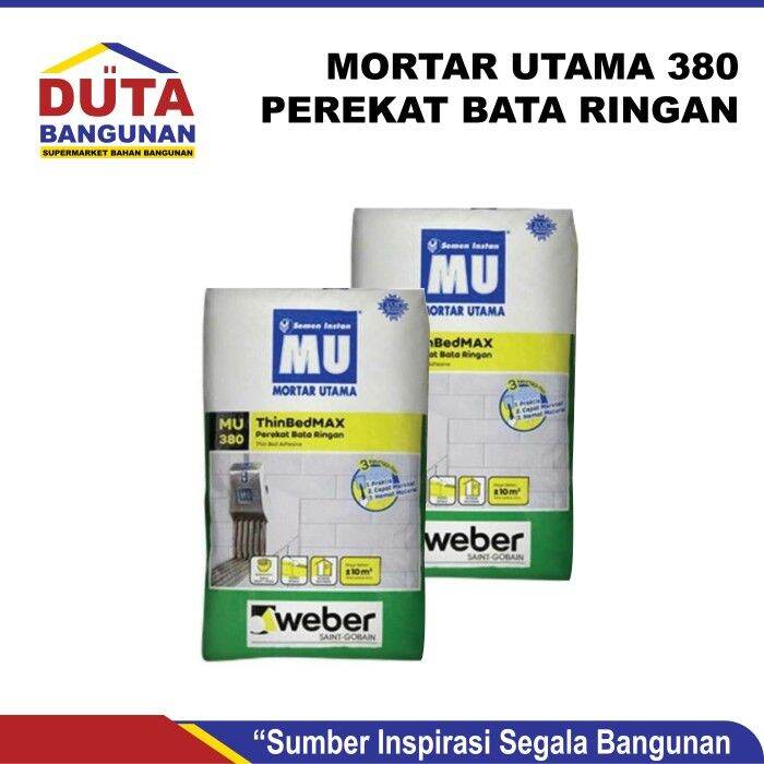 Mortar Utama 380 Perekat Bata Ringan | Lazada Indonesia