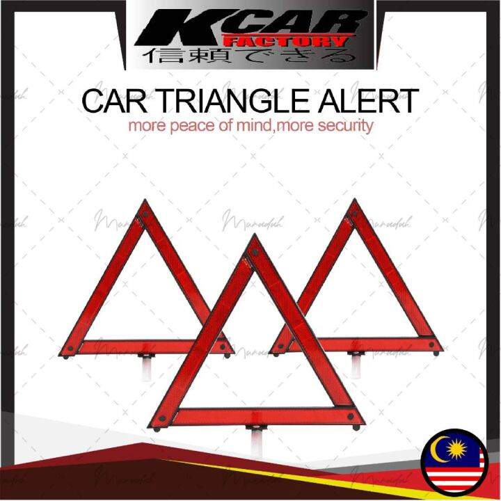 [ReadyStock]Car Vehicle Safety Reflective Triangle Warning Sign ...