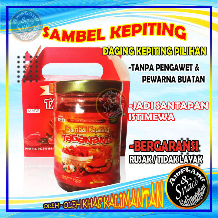 sambel kepiting bumbu instan olahan seafood sambel pedas oleh oleh ...