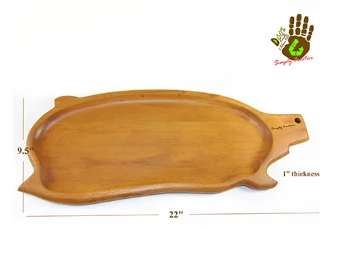 Wooden Lechon Tray Belly, Wooden Serving Tray, Pig tray, Pork Tray ...