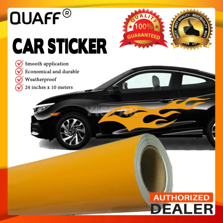 Quaff Car Sticker "Yellow Gold“ 10 Meter per Roll | Lazada PH