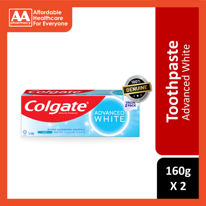 Colgate Advanced White Toothpaste 160gx2 | Lazada
