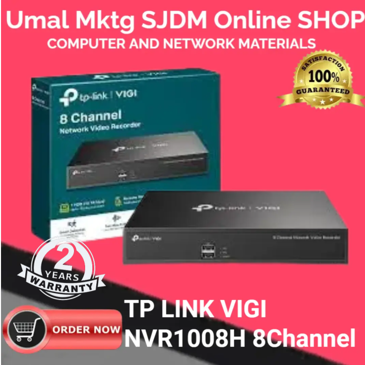 TP-Link VIGI NVR1008H 8 Channel Network Video Recorder | CCTV NVR ...
