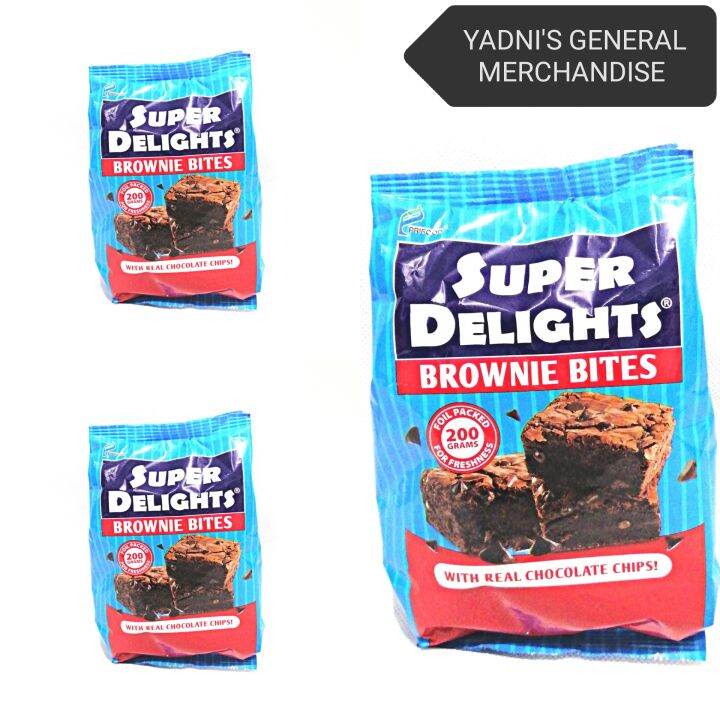 Super Delight Brownie Bites - 3packs x 200g | Lazada PH