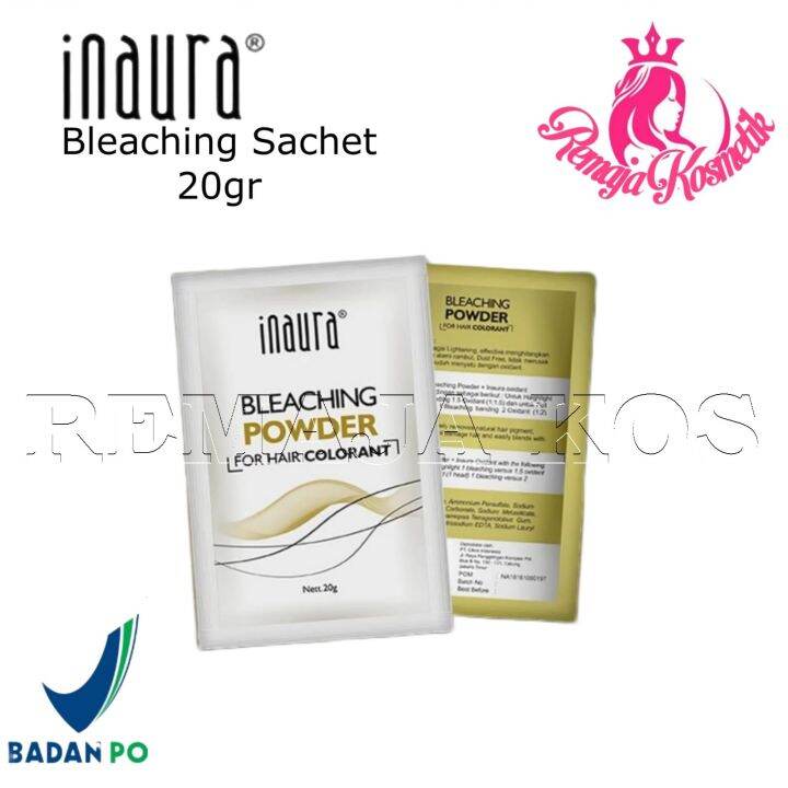 INAURA Bleaching Powder 20gr Sachet (SATUAN) Hair Color / Coloring ...
