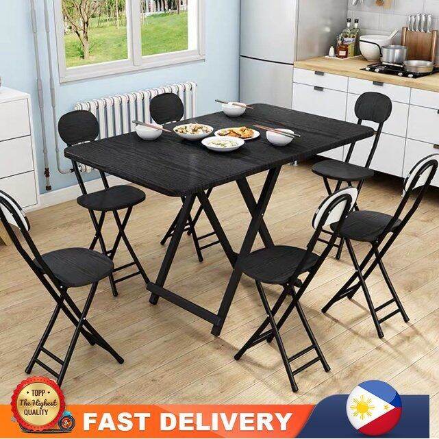 Ready Stock Folding Table Dining Table Household Simple Living Room ...