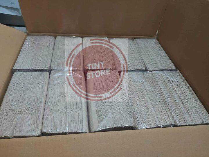Paper Towel Interfolded BROWN 30 GSM 150 pulls 30 packs/1 box | Lazada PH
