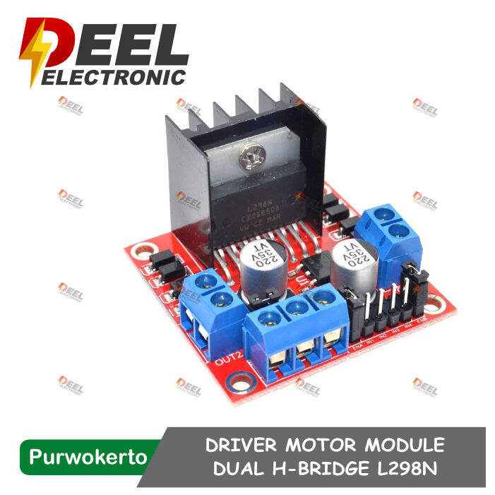 DRIVER MOTOR MODULE DUAL H-BRIDGE L298N FOR MOTOR DC STEPPER SERVO ...