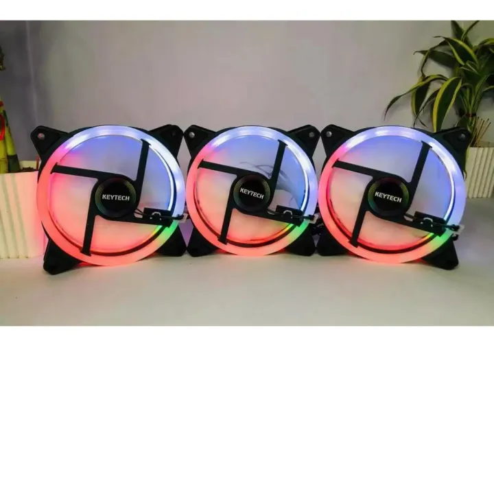 ho- Keytech Storm X3 3-Fans ARGB 120mm + 1 LED Strip RGB Package ...