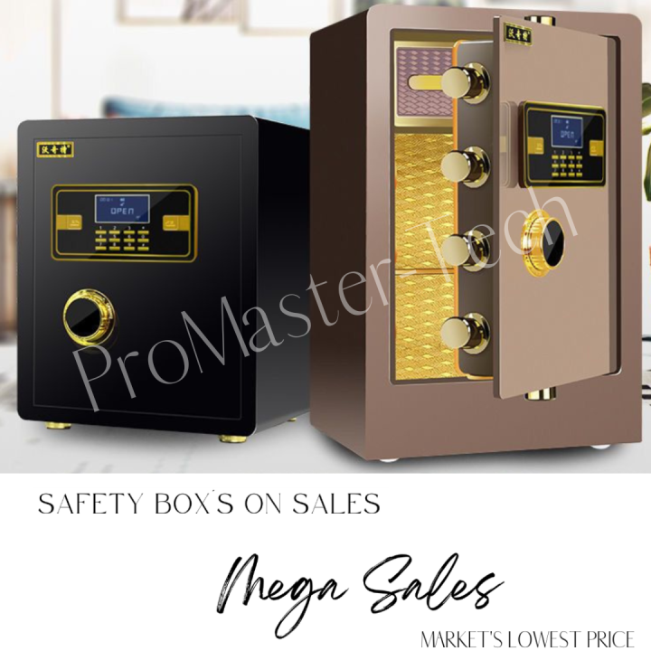 ProMaster-Tech Digital Fingerprint Fire Resistant Safe Box | Lazada
