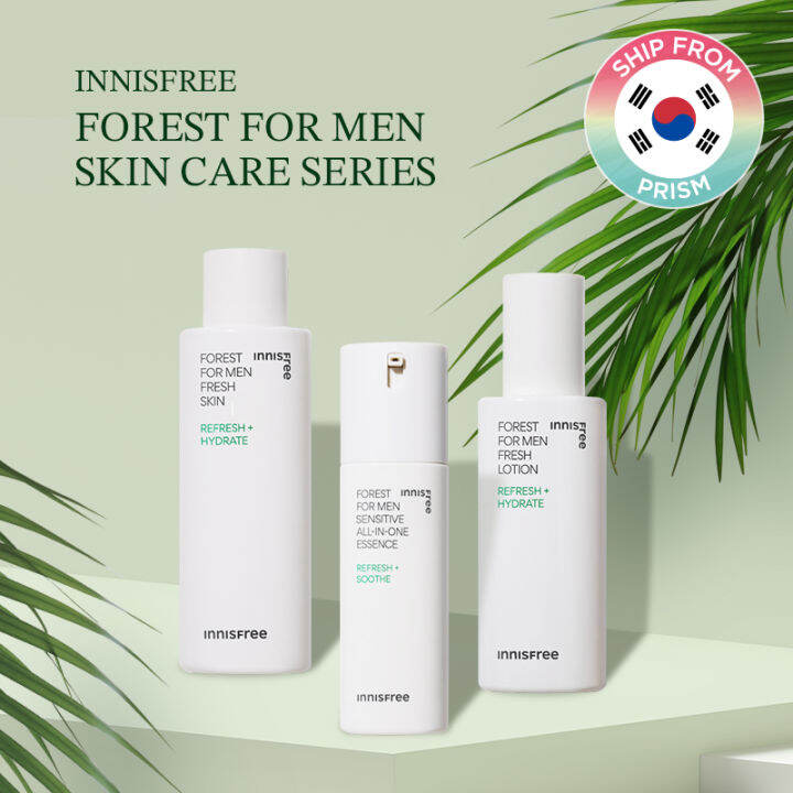 Innisfree Forest For Men Fresh Skin Lotion & All-In-One Essence from ...