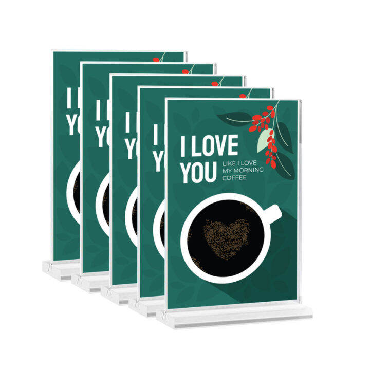 Wide Range Of Applications】 5 packs of A5 acrylic sign stands for your ...