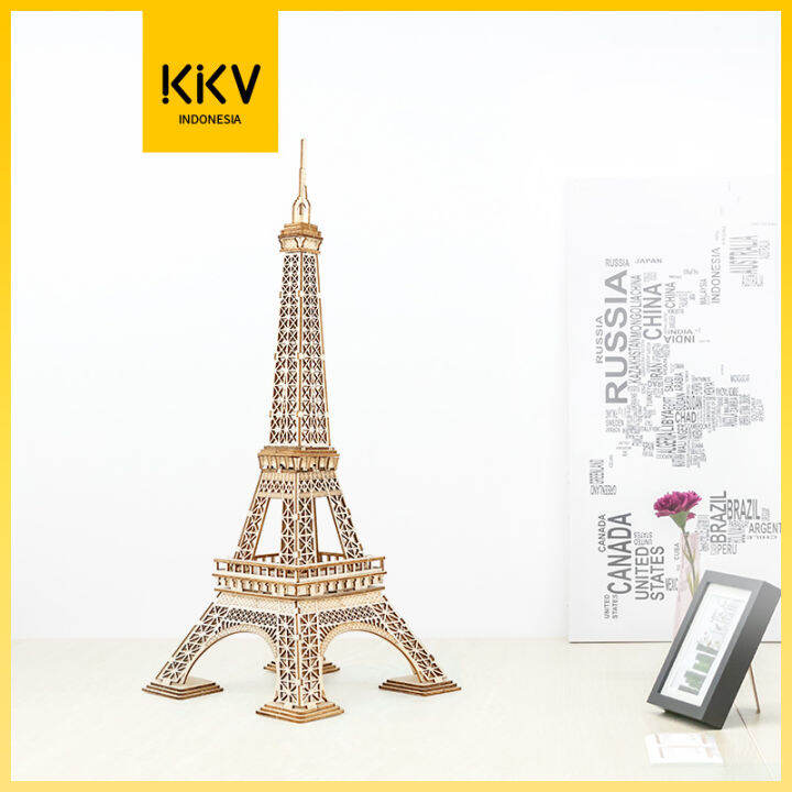 KKV - Rolife Eiffel Tower / Mainan Puzzle / Puzzle Game / Figur ...