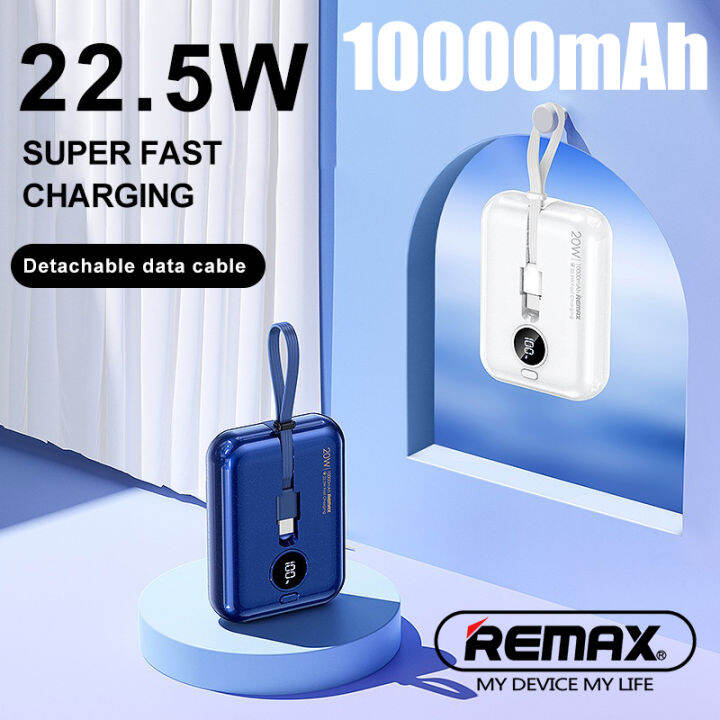 Remax MIni Powerbank 10000mAh Power Bank 22.5W Fast Charge Builtin ...